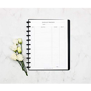BetterNote Finance Plan Refill for Discbound Notebooks, Bill, Account, Expense, Budget, Fits Levenger Circa, The Happy Planner, Arc Systems, TUL, Talia, 1 Year Supply (11-Disc, 8.5"x11")