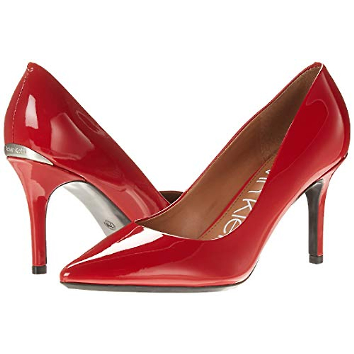 Calvin Klein Women's Gayle Pump, Crimson Red, 8