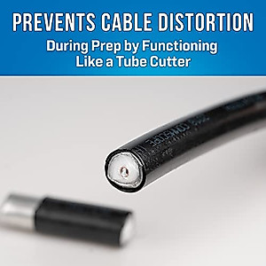 Jonard Tools JIC-755 Hardline COAX & Fiber Cable Cutter, Up to 1" Diameter, Yellow