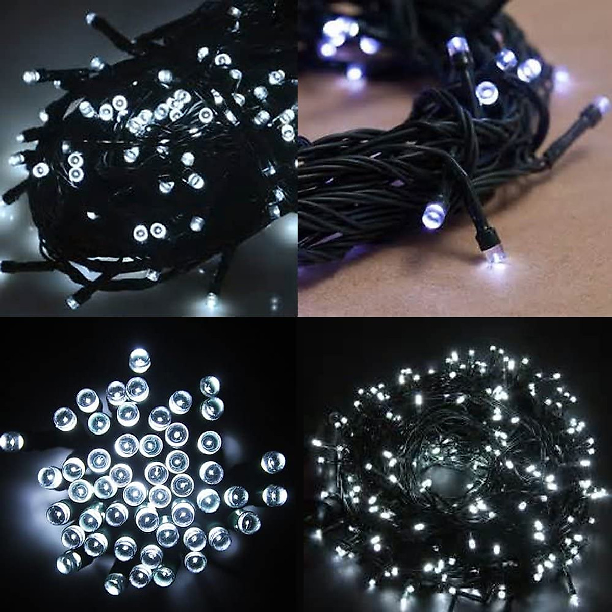 Solar String Lights Outdoor Led Fairy Lights Solar Fairy String Light for Garden Fence Home Christmas Tree Party Plaza 50 Led White