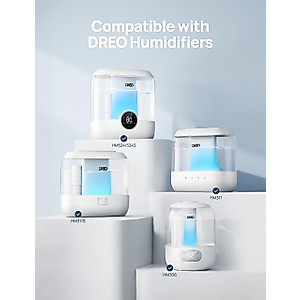 Dreo Demineralization Cartridge 3-Pack for Humidifiers, Compatible with Dreo Humidifiers HM311/311S/524/524S, Prevent Mineral Build-up, Filter Hard Water, Eliminate White Dust
