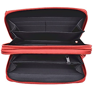 American Flag USA Stars and Stripes Patriotic Leather Purse Women Rhinestone Country Handbag Wallet Set Red White and Blue (#1 Red Set)