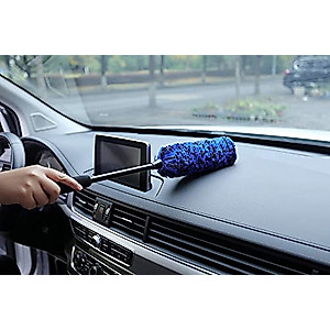 Car Wheel Brush Wash Kit - Soft Wool Tire Brush Ultimate Car Detailing Brushes Multifunctional Tire & Wheel Tools Cleaning Brush 3 Pack