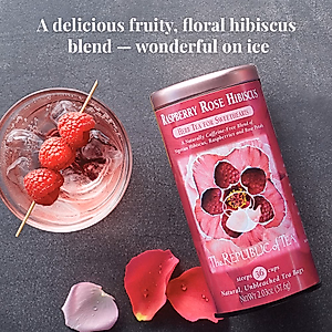 The Republic of Tea Raspberry Rose Hibiscus Tea, 36 CT