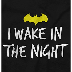 Brisco Brands I Wake in the Night Superhero Bat Baby Romper Boys or Girls