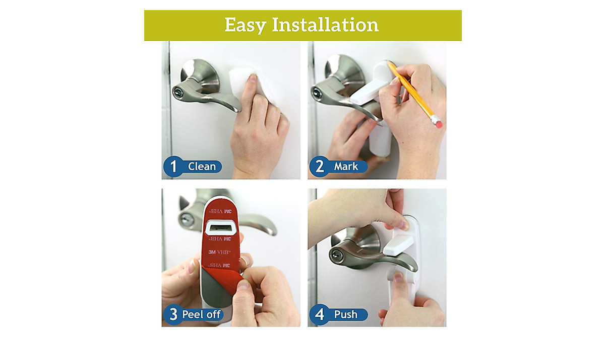 3 Pack Door Lever Lock - Toddler Safe & Easy to Use