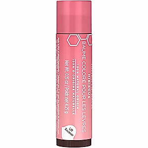 Burt's Bees Lip Balm Easter Basket Stuffers, Tinted Moisturizing Lip Care Spring Gift for Women, for Dry Lips, 100% Natural, with Shea Butter, Hibiscus (2 Pack)