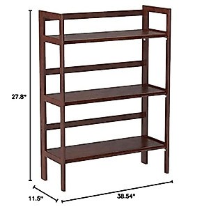 Winsome Wood Terry Shelving, Walnut, 3