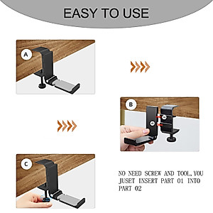 Sentoda Bag Hanger for Table Desk,Set of 2 Foldable Aluminum Purse Handbag Hook Hanger Holder for Women and Girls