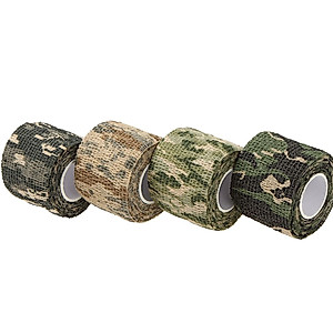 SEADESKY Camouflage Tape Wrap 5CM x 4.5M Camo Form (Pack of 3) (Camouflage1)