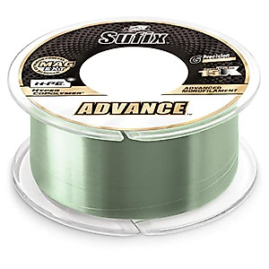Sufix, Advance Monofilament Line, 6 lbs Tested, 010" Diameter, 330 Yards, Low Vis Green