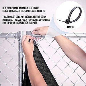 E&K Sunrise 5' x 40' Green Fence Privacy Screen, Commercial Outdoor Backyard Shade Windscreen Mesh Fabric Shade Net Cover for Patio Lawn Chain Link Garden Yard Backyard