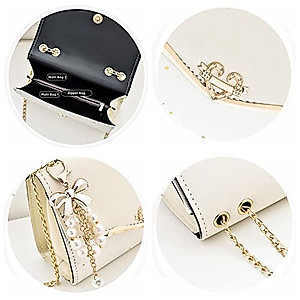 Crossbody Shoulder Square Bags for Women Glittering Stars Purse PU Leather Handbag Satchels Tote Bag with Metal Chain Strap