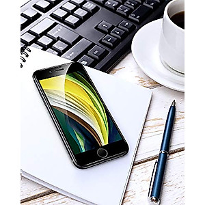 ESR Tempered-Glass for iPhone SE Screen Protector,[2-Pack] [3D+ Maximum Protection Full Coverage], Premium Tempered Glass Screen Protector for iPhone SE 2020, 4.7", (Black)