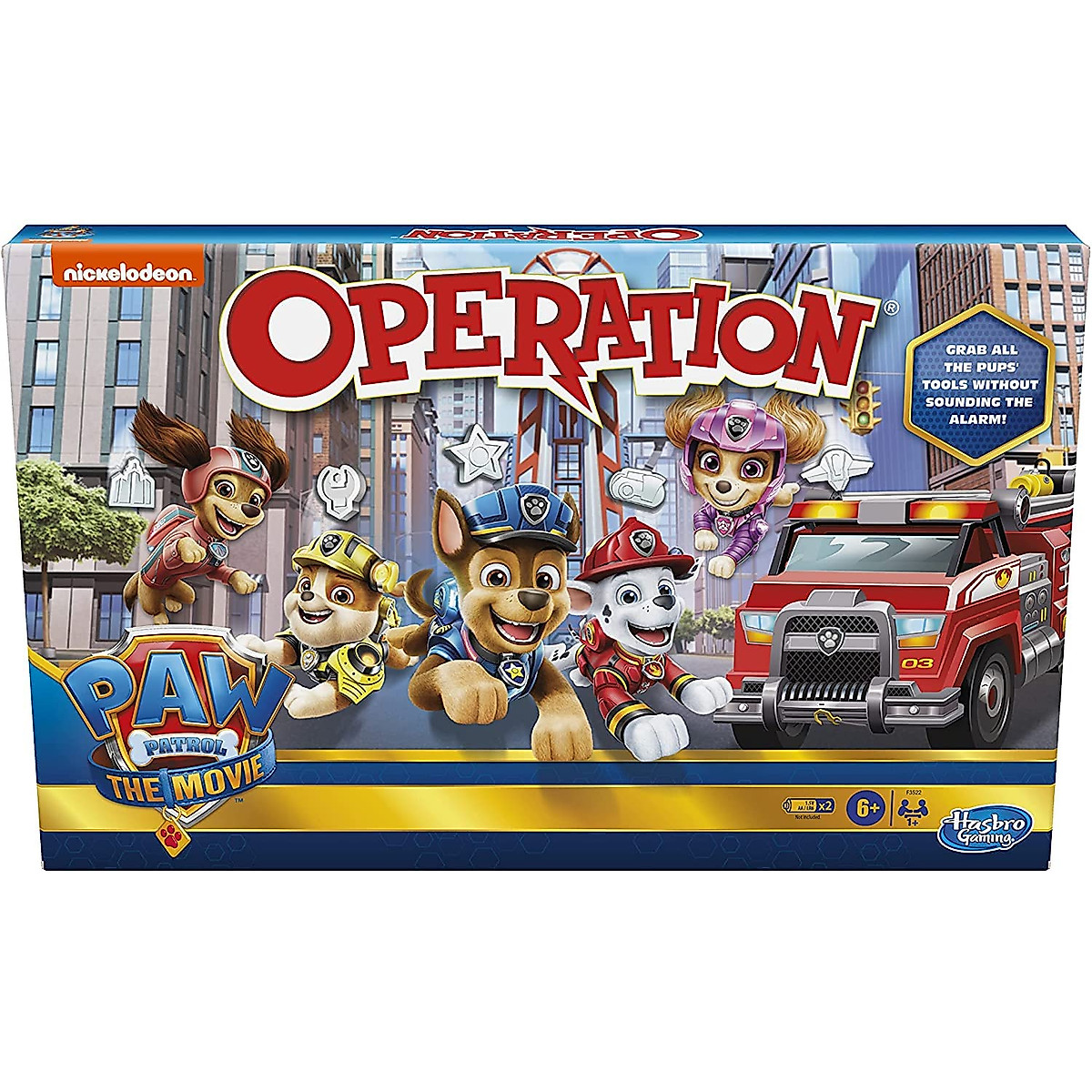 Operation Game: Paw Patrol The Movie Edition Board Game for Kids Ages 6 and Up, Nickelodeon Paw Patrol Game for 1 or More Players