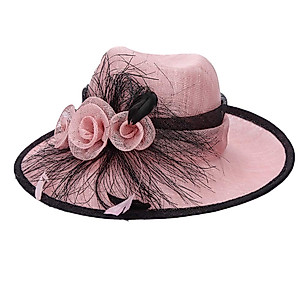 Koola's hats Women 3 Layers Sinamay Kentucky Derby Church Sun Summer Hats