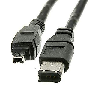 Firewire Cable 6 Pin to 4 Pin Length 6 ft