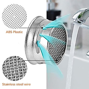 CoguZed 4Pcs Rotatable Sink Aerators, Water-saving Faucet Aerators for Kitchen and Bathroom, Easy Installation, Anti-splash