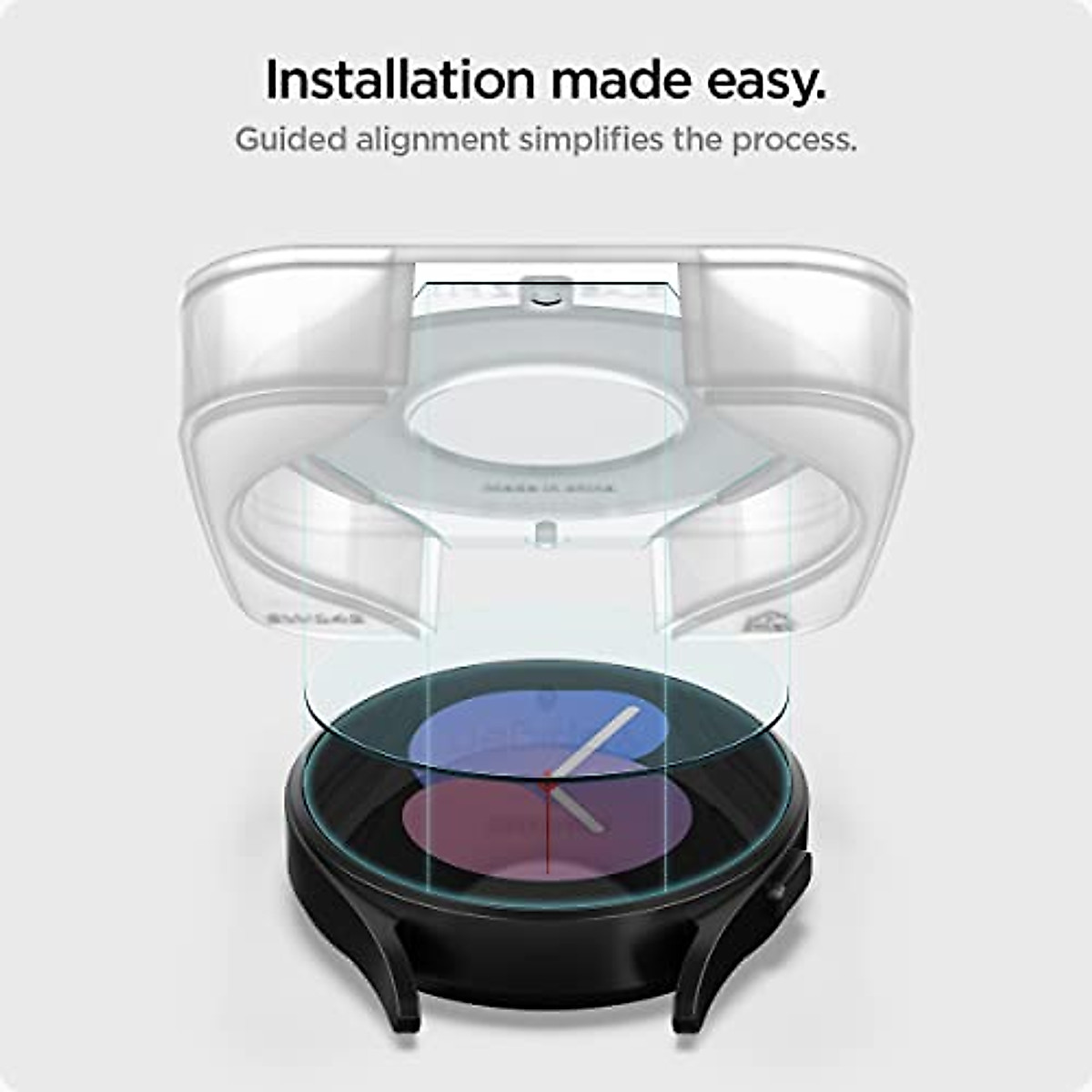 Spigen Tempered Glass Screen Protector [GlasTR EZ FIT] designed for Galaxy Watch 5 (40mm) / Galaxy Watch 4 (40mm) - 2 Pack