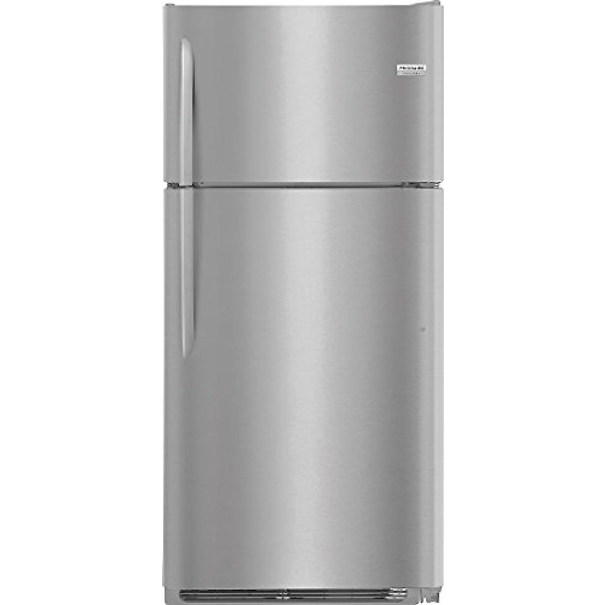 Frigidaire 4 Piece Kitchen Appliance Package with FGTR1837TF 30 Top Freezer Refrigerator FGGF3036TF 30 Gas Range FGMV176NTF 30 Over the Range Microwave and FGID2476SF 24 Built In Fully Integrated Dishwasher in Stainless Steel