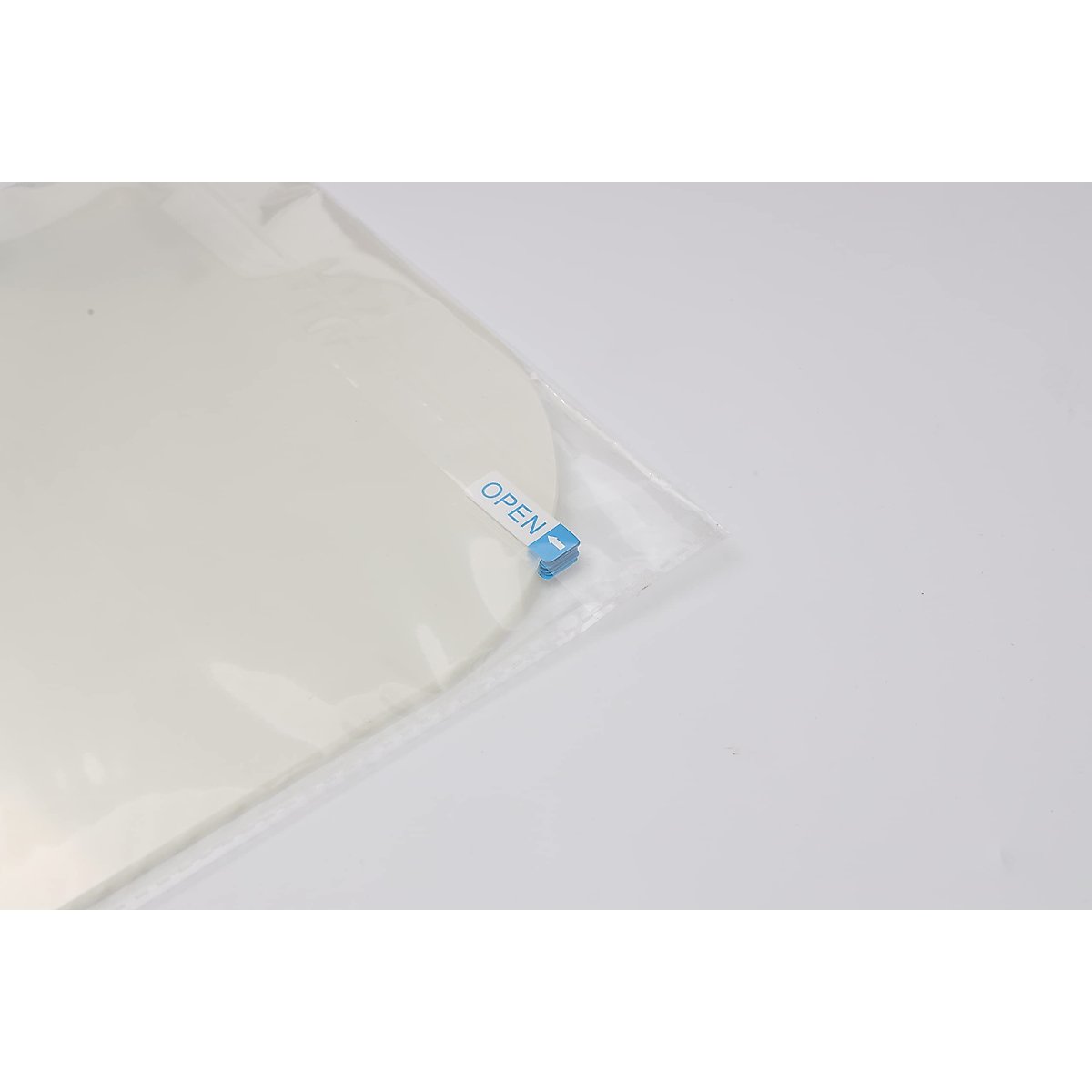 Optiazure Safety Face Shield, 1 Frame with 10 Removable Transparent Shield, Anti-fog, Splash and Dust Resistant