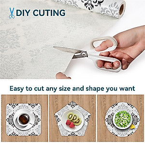 DwellAid 18inx40FT Premium Non Slip Shelf Liner, Non Adhesive Drawer Liner, Waterproof Pantry Liner, Cabinet Lining Shelf Liners for Kitchen Cabinets