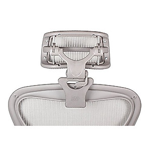The Original H3 Zinc Headrest for Herman Miller Aeron Chair Plus Casters | Colors and Mesh Match Classic Aeron Chair 2016 and Earlier Models | Aeron Chair Not Included