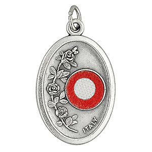 Saint Peregrine Relic Medal Pendant | Third Class Relic Cloth | Patron Saint of Those with Severe Illnesses | Great Catholic Gift for Confirmation | Made in Italy