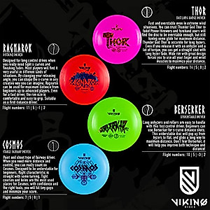 Viking Discs 8-Disc Set in Ground Plastic - Disc Golf Equipment Bulk Set