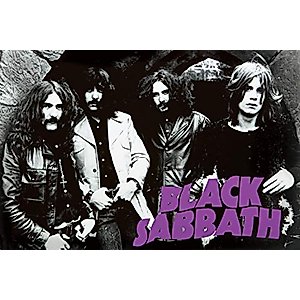 Buyartforless Black Sabbath Group 36x24 Music Group Art Print Poster