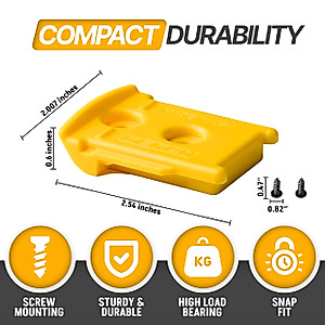 3 Pack Tool Holder Wall Mount for DeWalt 20v/60v Cordless Tools - Snap Fit Drill Holder Wall Mount for DeWalt Tool Hanger with 6 Screws - Easy to Install, Screw in and Lock