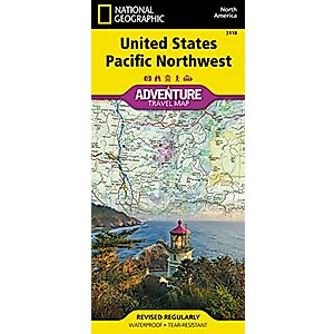 United States, Pacific Northwest Map (National Geographic Adventure Map, 3118)