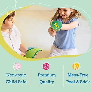 jackinthebox Dinosaur Themed Craft Kit and Educational Toy for Boys and Girls | 6 Activities-in-1 Kit | Great Gift for Kids Aged 5 to 8 Years Old | Learning Stem Toys (Dinosaur 6-in-1)