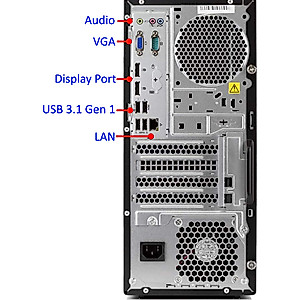 Lenovo ThinkCentre M910T Tower Desktop Computer - Intel Core i5-7500 Upto 3.8GHz, 16GB Ram, 256GB SSD, AC Wi-Fi, Bluetooth, DisplayPort, HDMI 4K Support, DVD-RW - Windows 10 Pro (Renewed)