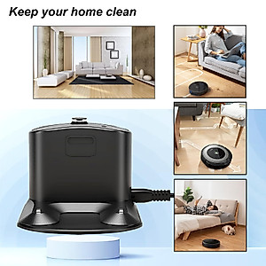 Roomba Charger Dock, Roomba Docking Station, Roomba Charging Base,Compatible with irobot Roomba Charger Base e5 e6 i1 i3 i4 i6 i7 i8 500 600 700 800 900 Series Charger 4452369 17064 17170 ADF-N1
