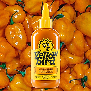 Yellowbird Classic Habanero Hot Sauce 9.8 oz. Pantry Size (Medium Hot | 1 Bottle | Made in Texas)