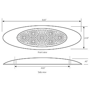 GG Grand General 77830 Amber Ultra Thin Spyder Y2K 7-LED Marker and Clearance Sealed Light, amber/amber