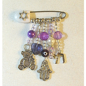 Crib Blessing - Purple and White