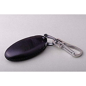 Cadtealir Calfskin Genuine Leather 2000-2018 Infiniti Infinity g35 qx56 fx35 q50 g37 m35 qx60 i35 qx80 q60 qx30 Key fob Cover case Holder only for 5 Buttons (4 Buttons)