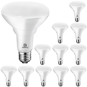 E ENERGETIC LIGHTING 12 Pack LED Recessed Light Bulbs BR30, 1500LM, Dimmable, 5000K Daylight, 105W Equivalent, Indoor Flood Lights for Recessed Cans, UL Listed