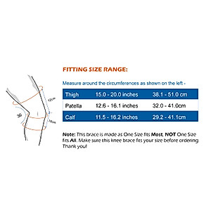 Comforband Adjustable Knee Stabilizer, with Removable Supportive Side Stays – Support for Knee Sprains, Strains, Arthritis, Meniscus Tear, Sports Injury Recovery - One Size fits Most