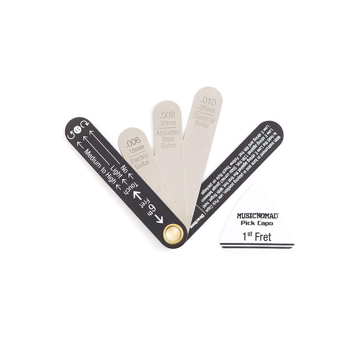 MusicNomad Truss Rod Neck Relief Measure and Adjust Kit Compatible with Martin Guitars (MN612)