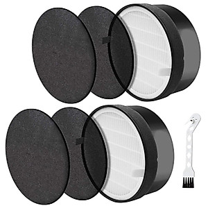 LV-H132 Replacement Filter Compatible for LEVOIT LV-H132 Air Filter, 3-in-1 H13 True HEPA and Activated Carbon Filter,Part LV-H132-RF,2 Pack