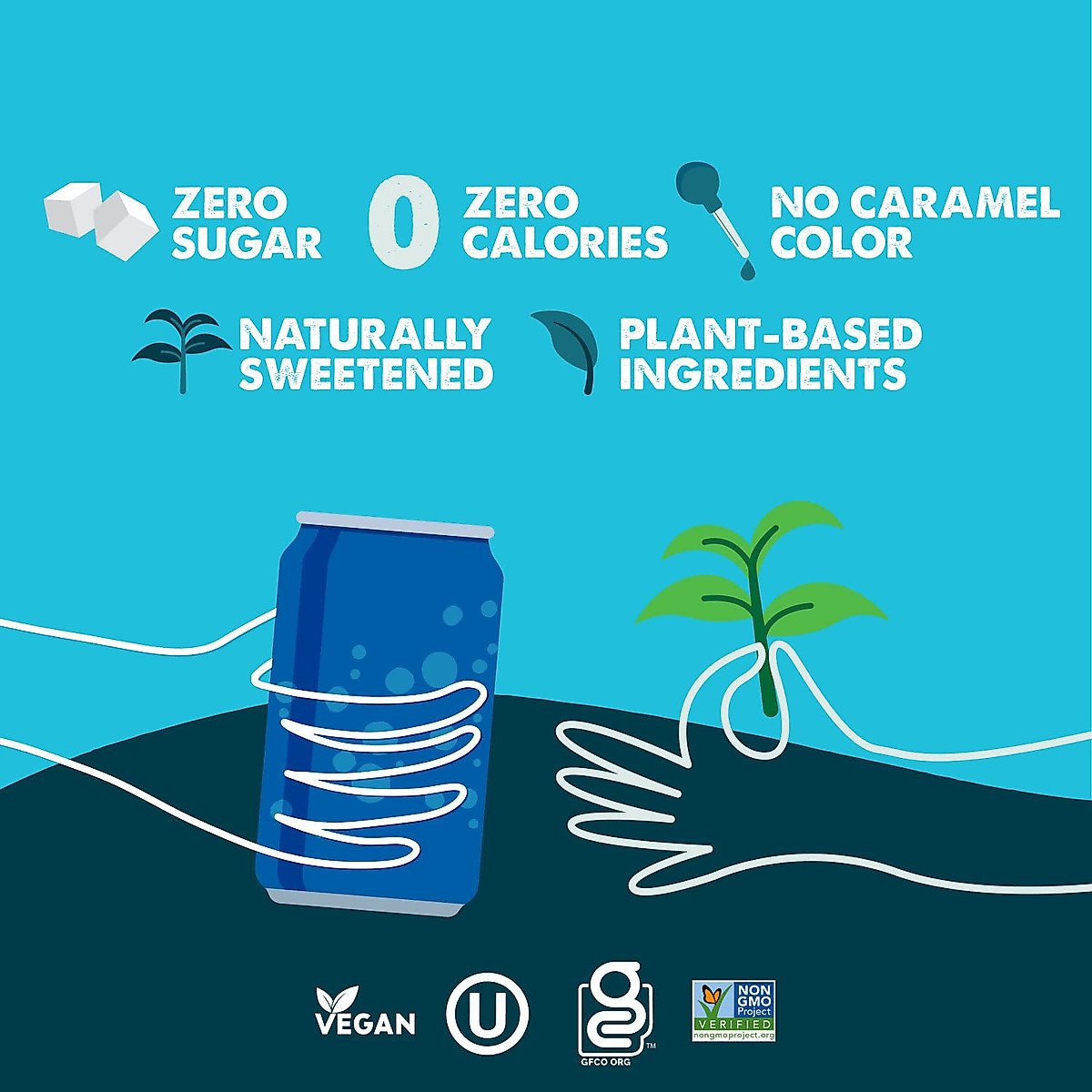 Zevia Organic Sugar Free Iced Tea, Tea Time Variety Pack, 12 Ounce Cans (Pack of 12)