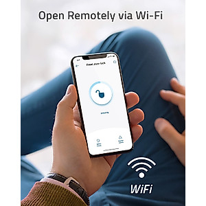 eufy Security Smart Lock with Wi-Fi Bridge, Keyless Entry Door Lock with Wi-Fi, App Control, Bluetooth Electronic Deadbolt, BHMA Certified, IPX3 Weatherproof Protection, Electronic Keypad