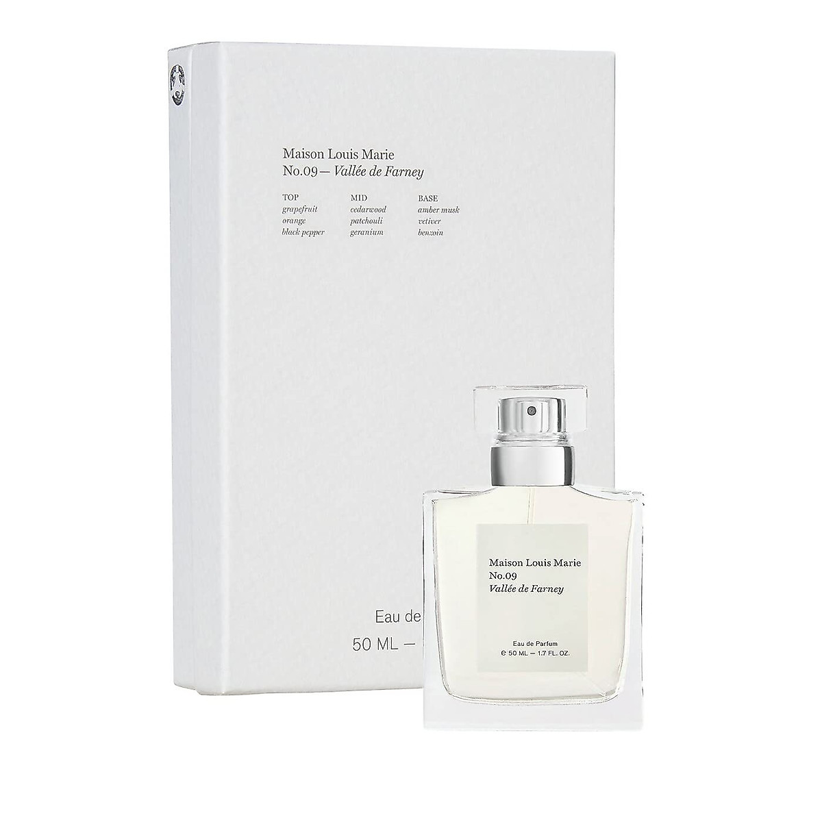 Maison Louis Marie - No.09 Vallée de Farney Natural Eau de Parfum Spray | Luxury Clean Beauty + Non-Toxic Fragrance (1.7 fl oz | 50 ml)