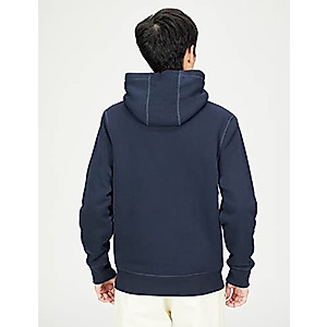 Amazon Essentials Men's Sherpa-Lined Pullover Hoodie, Navy, Large