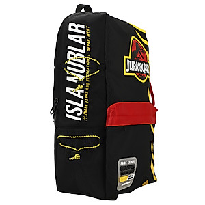 Jurassic Park Safety Logo Black Backpack