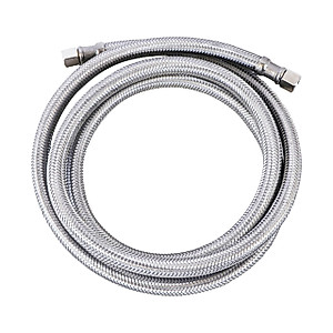 KITCHEN BASICS 101 WR30X10093 Ice Maker Kit Replacement for GE Refrigerators TFX26KRDAWW GSH25SGPCSS GSS20IEMBCC GSL& 5 Foot Universal Ice Maker Flexible Braided Stainless Steel Water Supply Hose