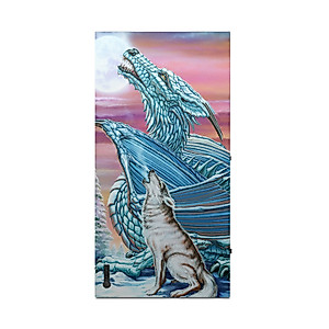 Head Case Designs Officially Licensed Ed Beard Jr Moon Song Wolf Moon Dragons Vinyl Sticker Gaming Skin Decal Cover Compatible with Xbox Series X Console and Controller Bundle